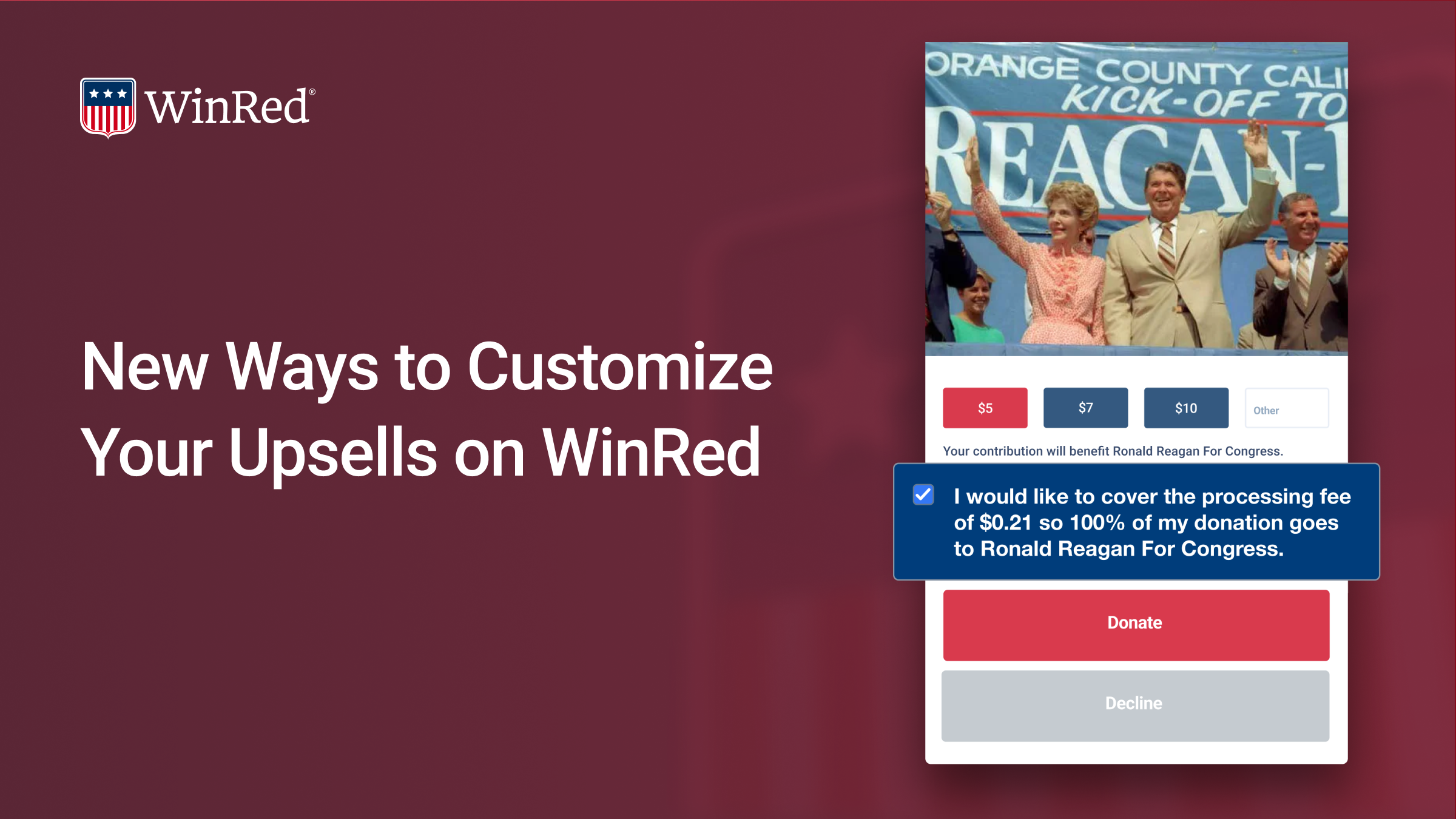 New Ways to Customize Your Upsells on WinRed