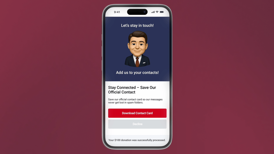Contact Card Upsell: Keep Your Donors Connected Without the Spam Risk